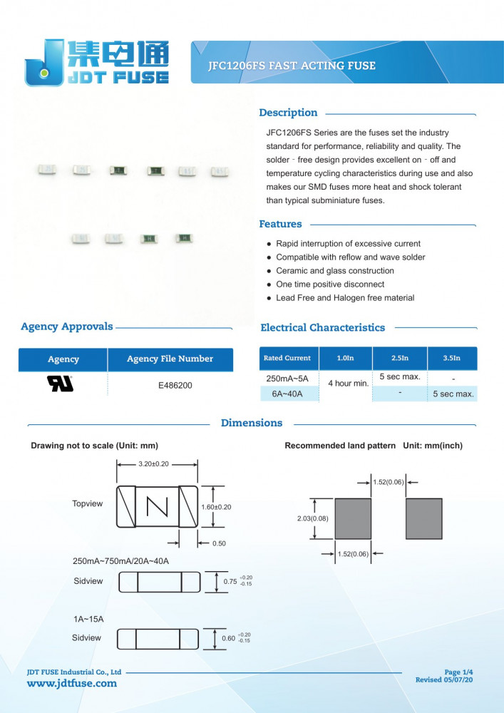 JFC1206FS datasheet page 2