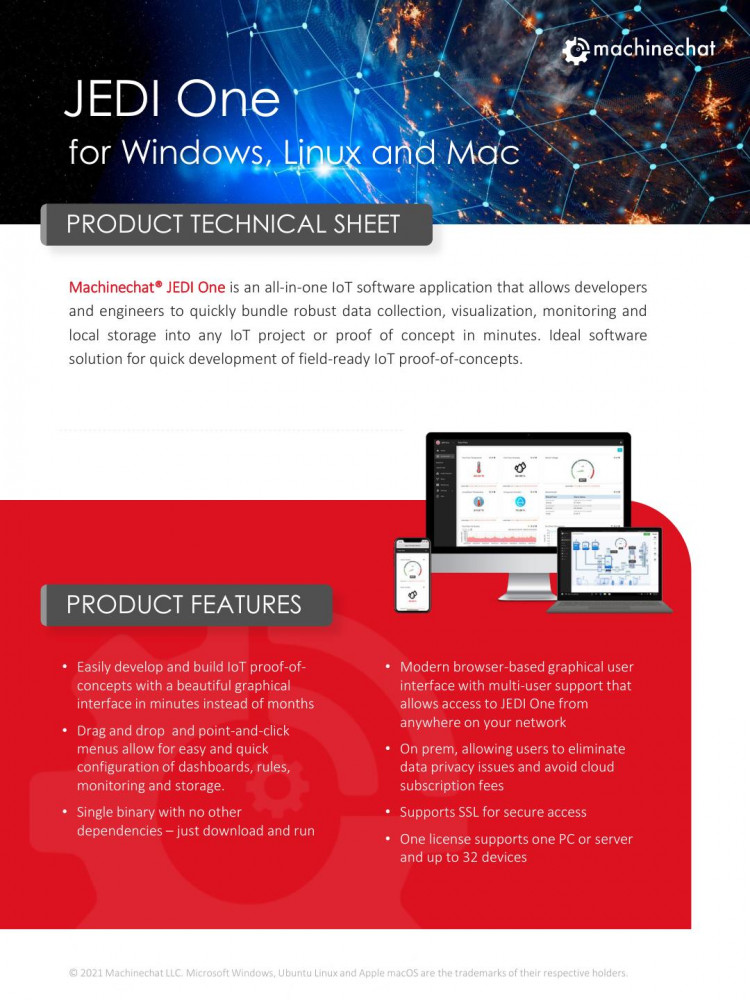 JEDI One technical document, page 1