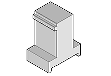 Support Tool for Vertical Power Module for 15-Row Receptacle