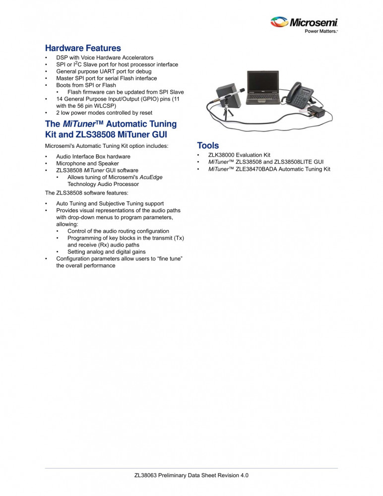 ZL38063 datasheet page image 2