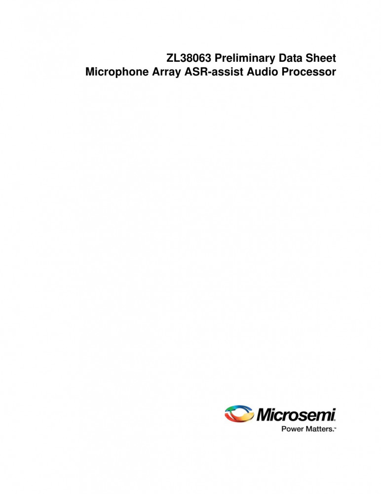 ZL38063 datasheet page image 3