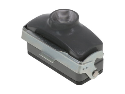 Heavy-Duty Standard (STD) Single Lever Coupler, Die-cast Aluminum, with 1 Lever, Top Entry, with Gasket, Size 16B «77x27», Extended Pg21 Thread,  Grey for sale