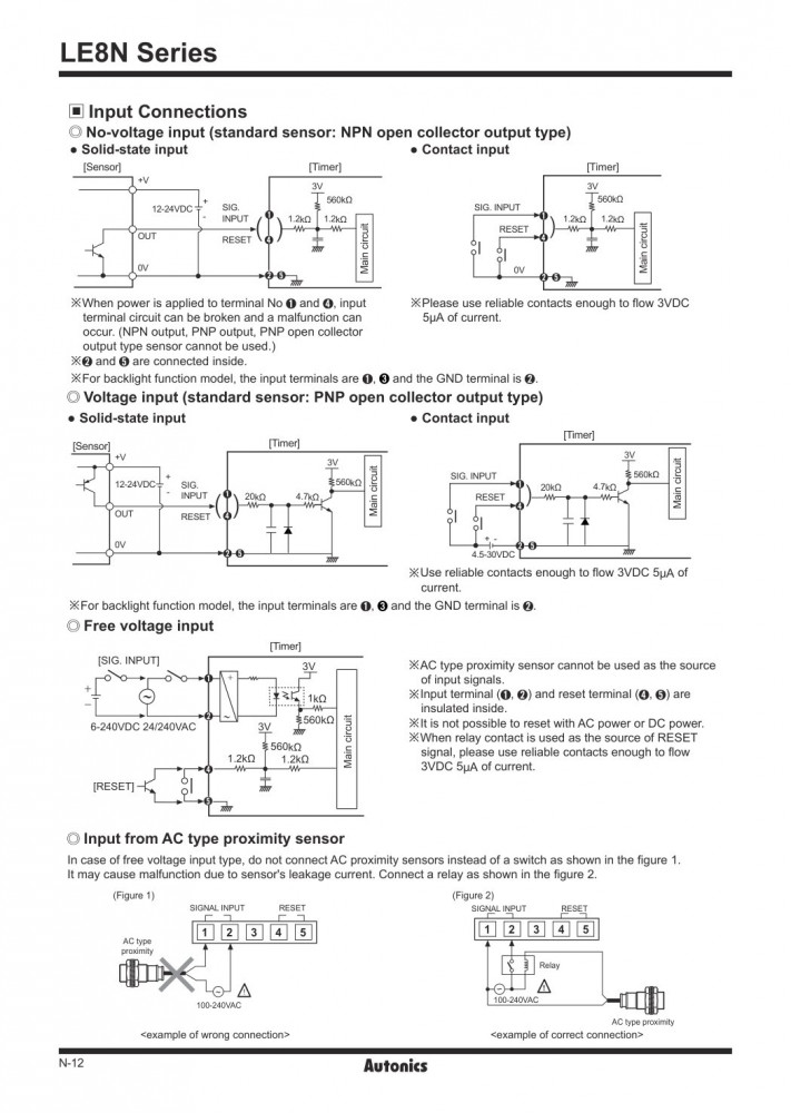 LE8N Series documentation page 3