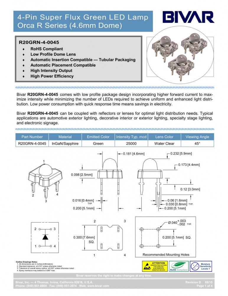 R20GRN-4-0045 datasheet page 1