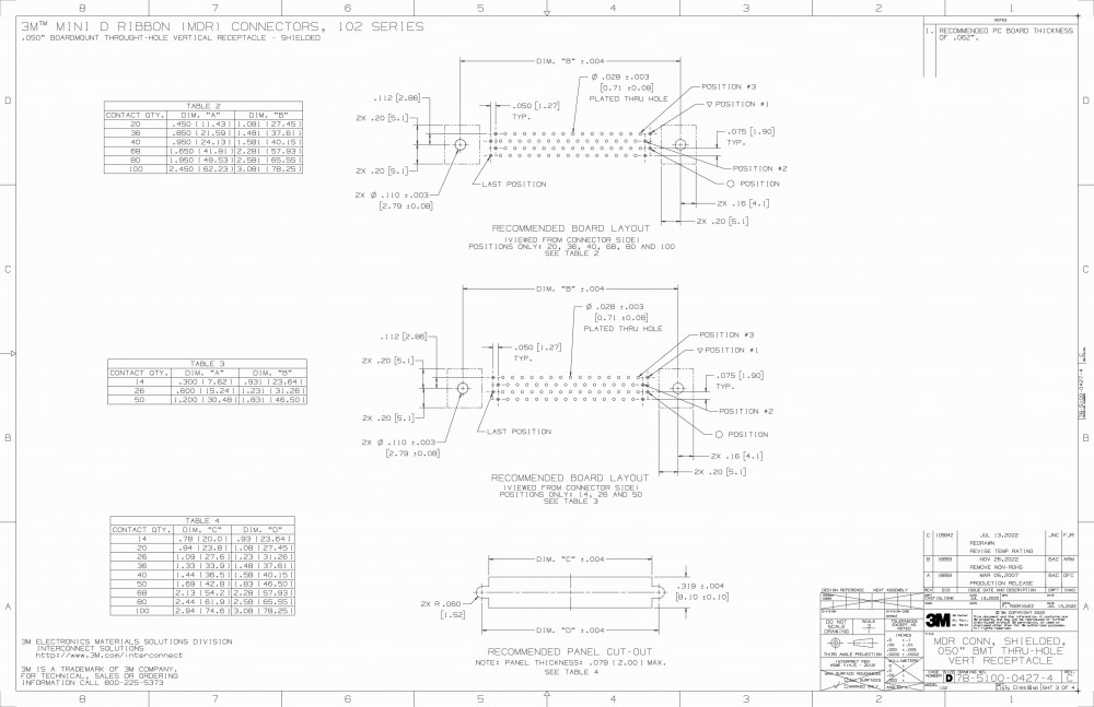 3M 10250-6212PL technical drawing page 3