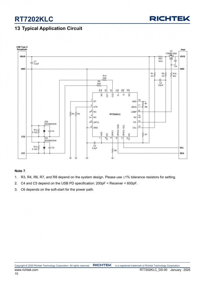 RT7202KLC datasheet preview, page 10