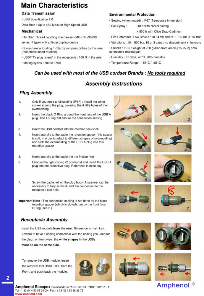 Amphenol USBF TV document page 2