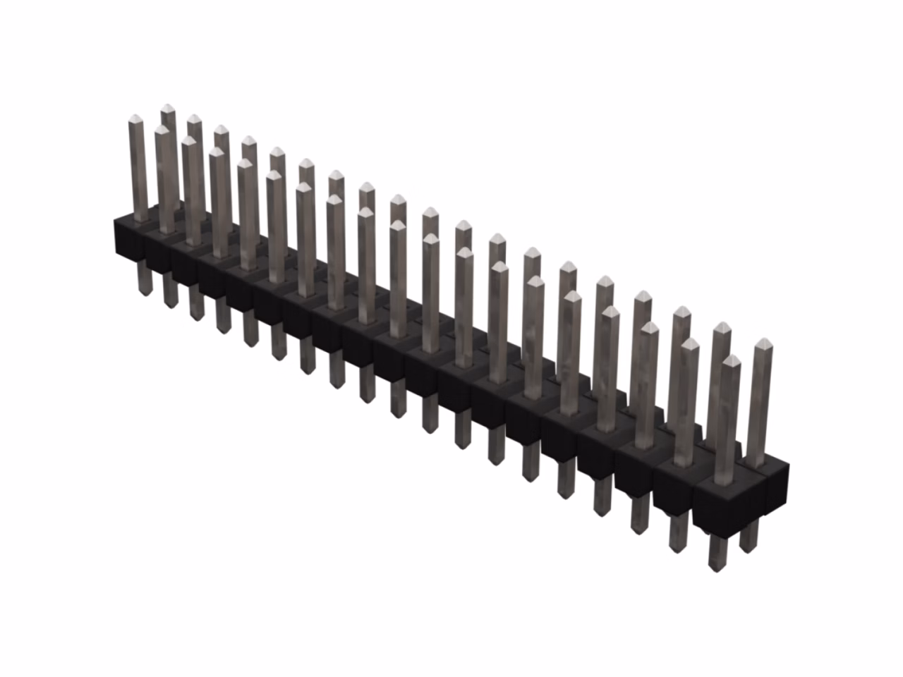 C-Grid Header, 2.54mm Pitch, Through Hole, Dual Row, Vertical, 38 Circuits, 2.54µm Tin (Sn) Plating, Tray Packaging, Lead-Free for sale