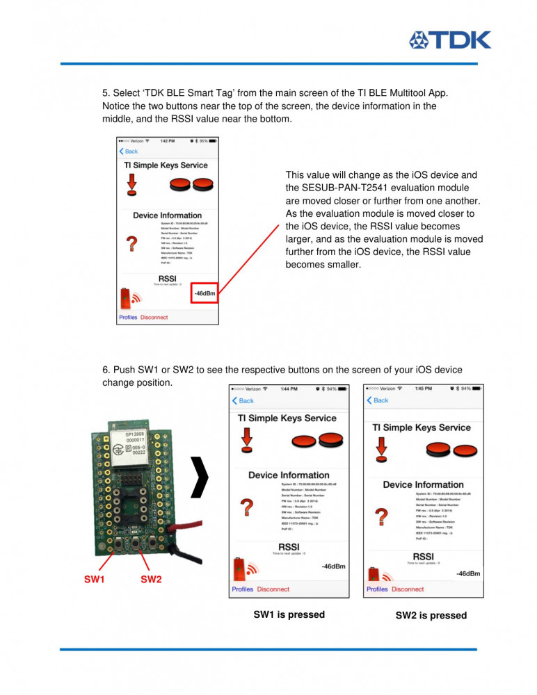 SESUB-PAN-T2541 EVK Quick Start Guide page 4