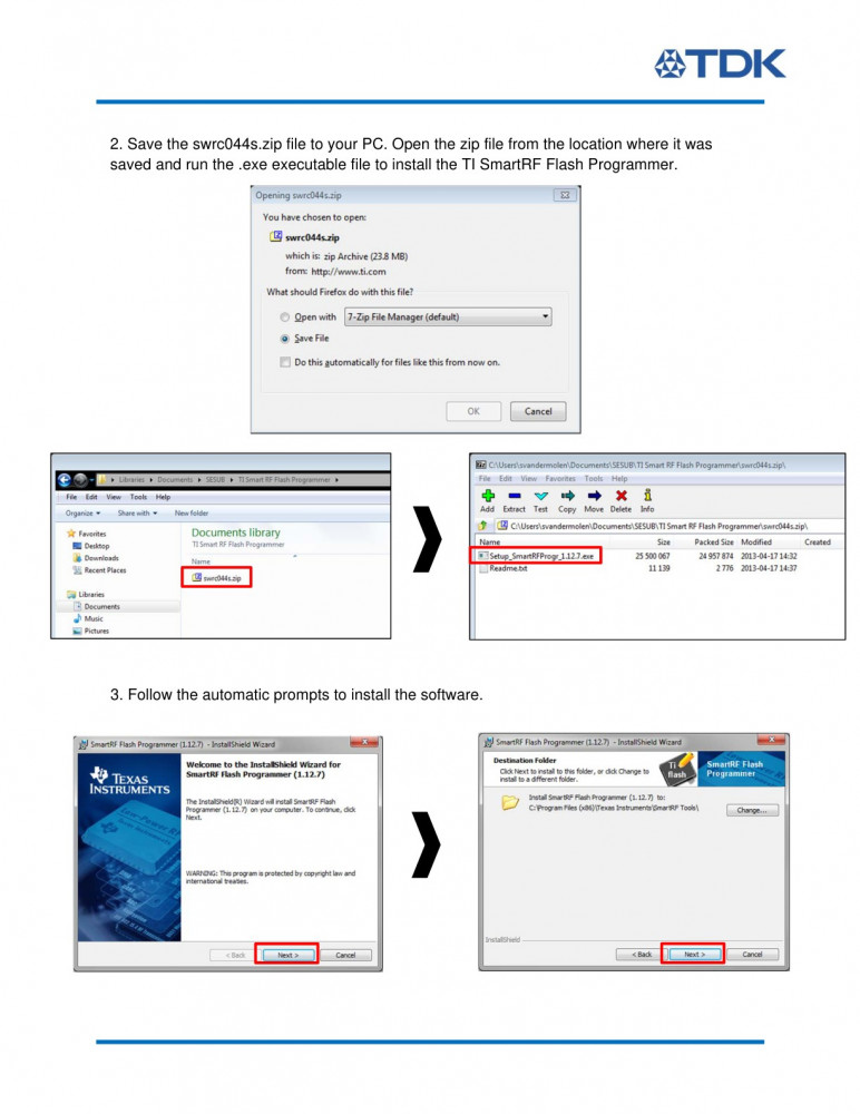 SESUB-PAN-T2541 EVK Quick Start Guide page 6