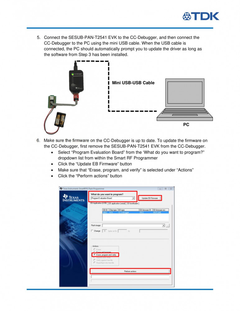 SESUB-PAN-T2541 EVK Quick Start Guide page 8