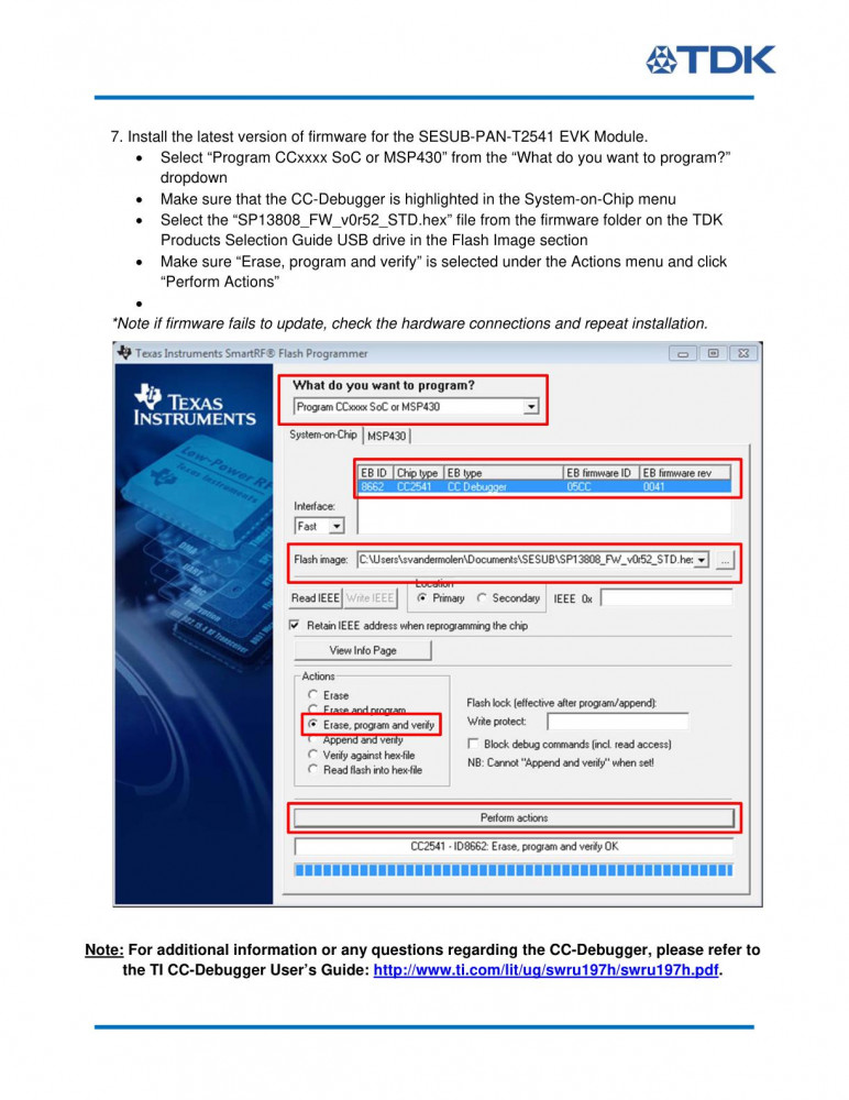 SESUB-PAN-T2541 EVK Quick Start Guide page 9