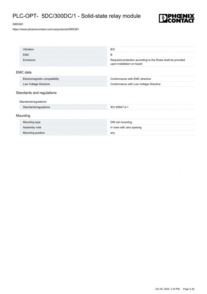 Phoenix Contact 2900381 technical document page 4