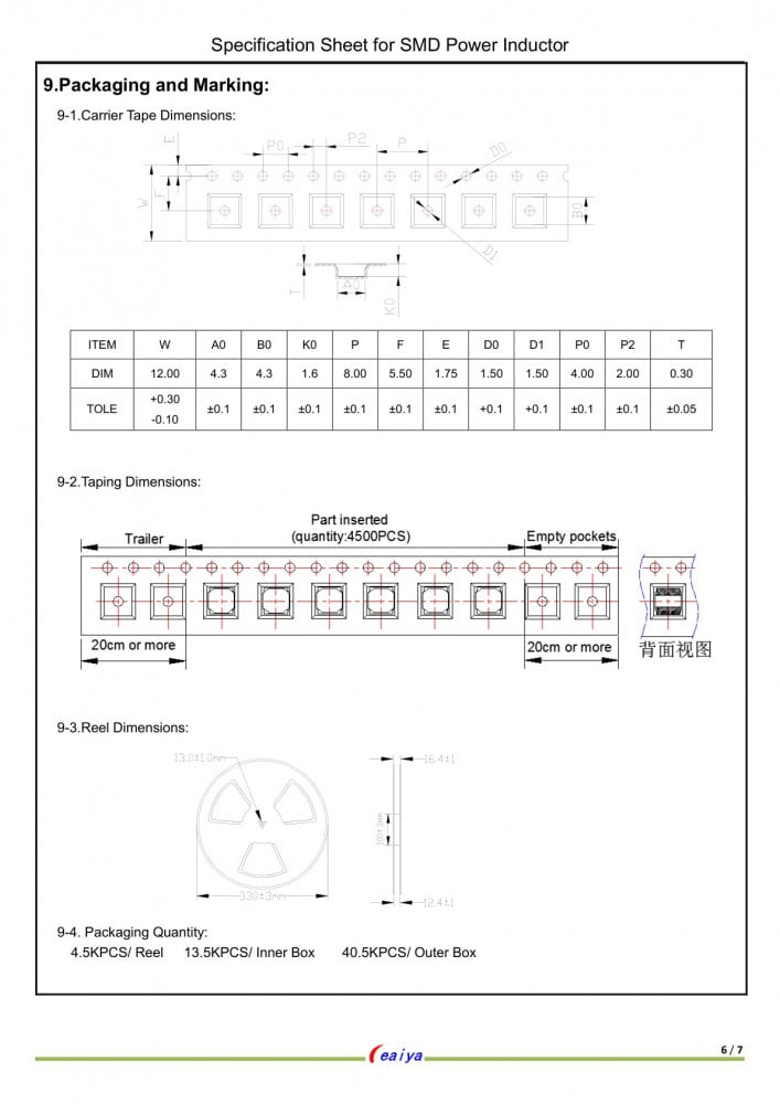 MAI4012A-1R5MT specification page 6