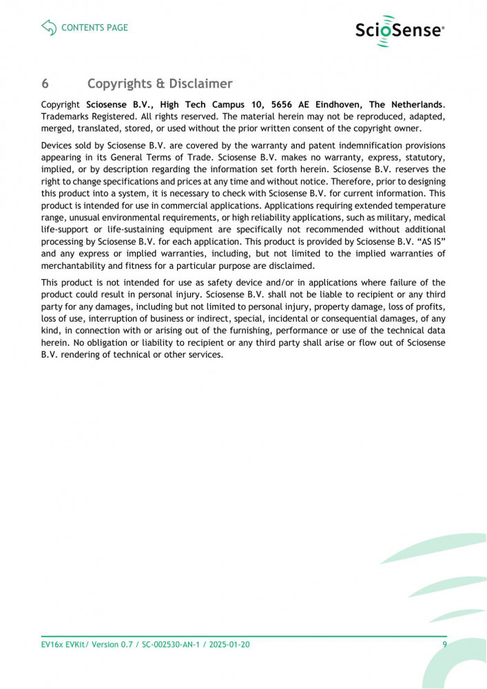 ENS161 evaluation kit document page 9
