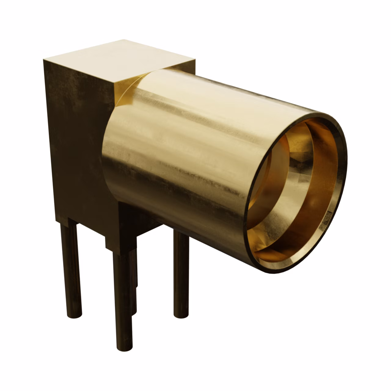 SMP Plug, Right-Angle, Full Detent, PCB, Through Hole, Tray for sale