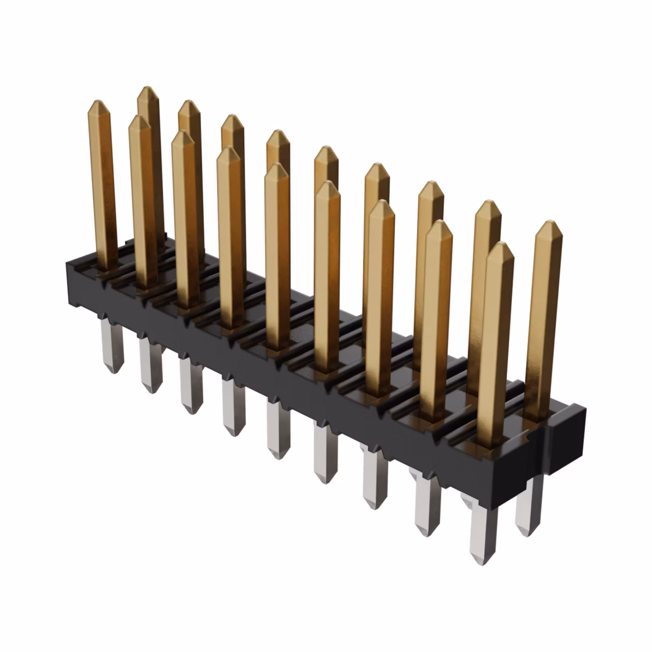 2.00mm Pitch Milli-Grid Header, Vertical, Through Hole, 18 Circuits, 0.38µm Gold (Au) Plating, Mating Pin Length 4.00mm, Tail Length 2.60mm, Tray, Lead-Free for sale