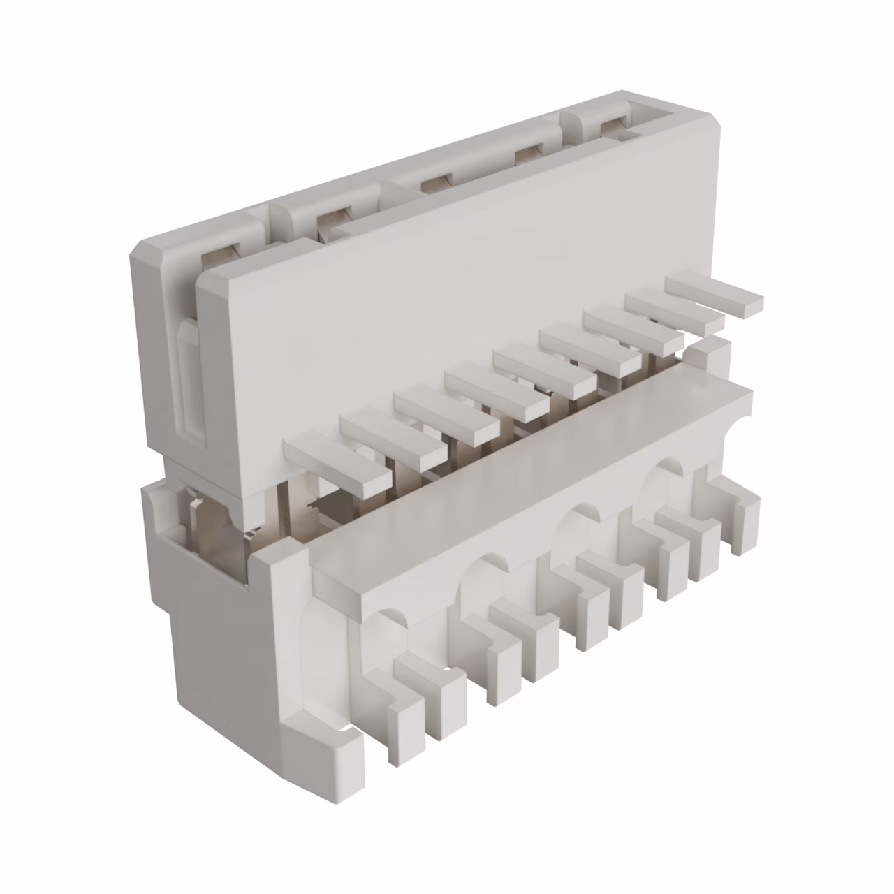 Appli-Mate RAST Power IDT Housing, 5.00mm Pitch, Direct/Indirect, Female, 2 Circuits, Code Keys A and B Removed, Open End Walls