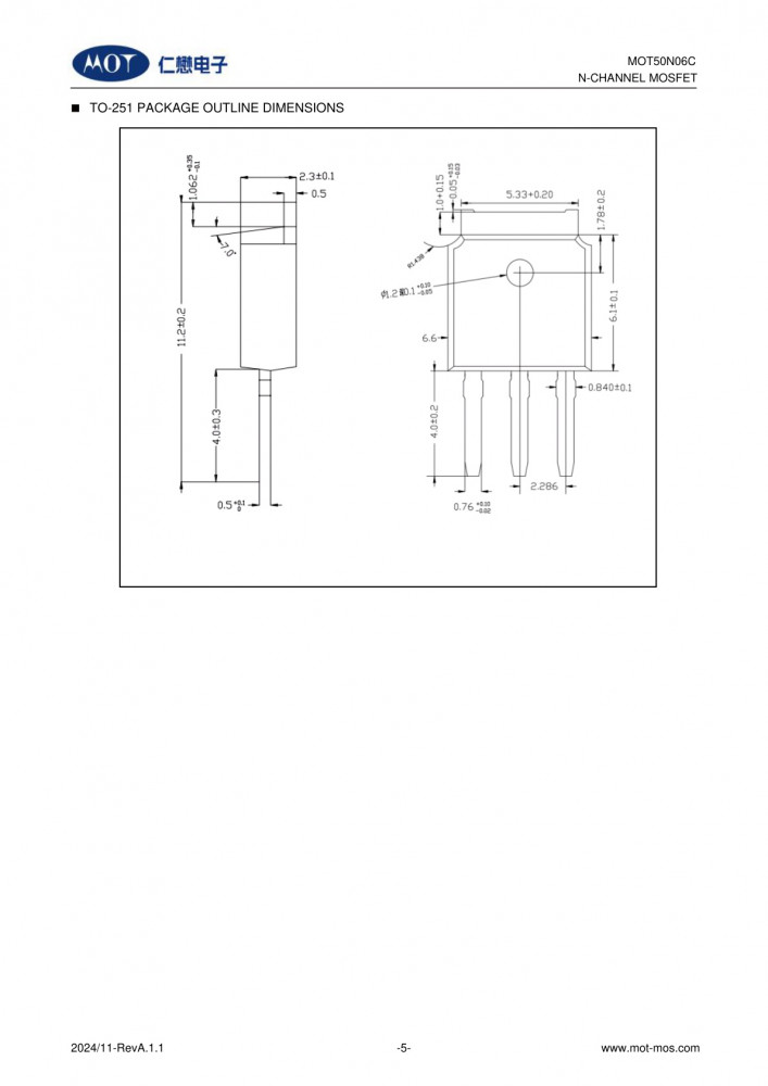 MOT50N06C datasheet page 5