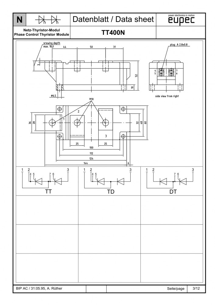 TD400N26KOF datasheet page 3