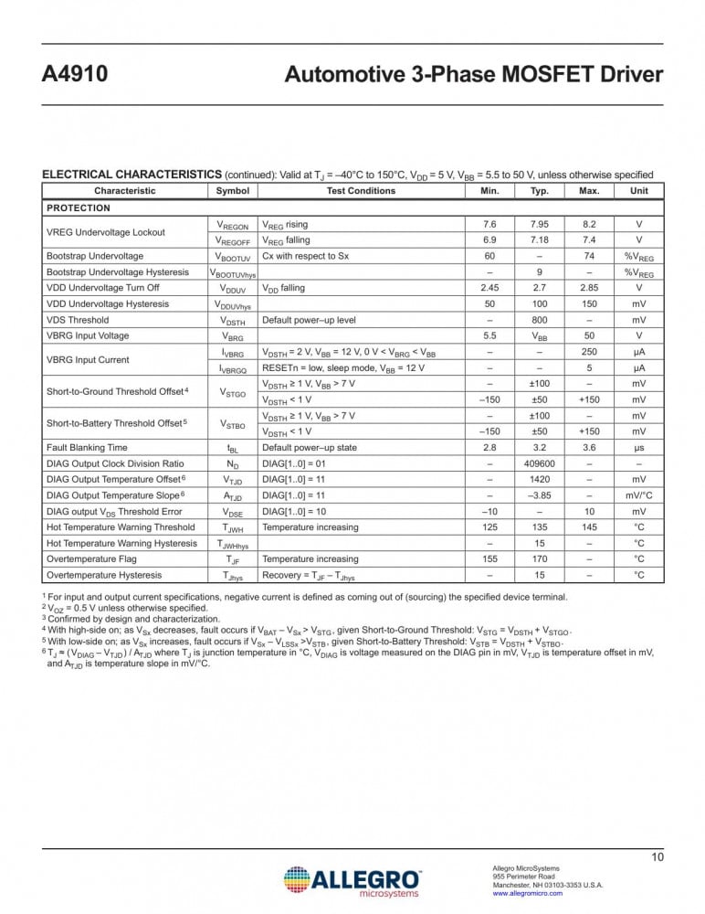 A4910 datasheet page 10
