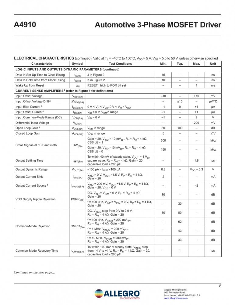 A4910 datasheet page 8