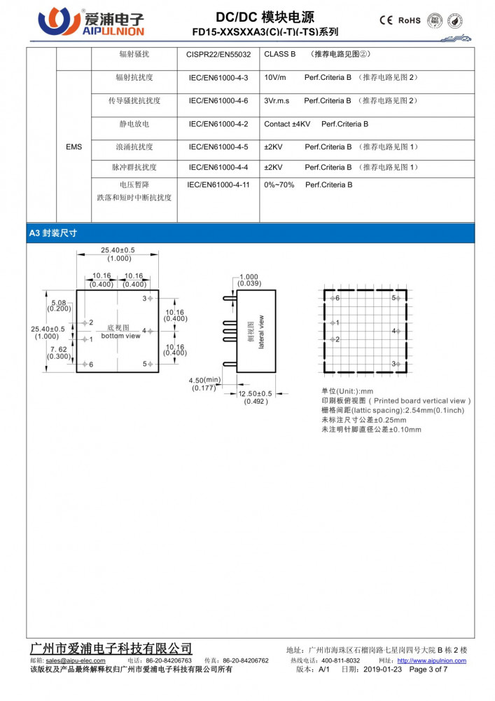 FD15-18S09A3C datasheet page 3
