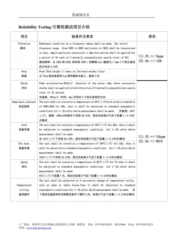 KYX K3A300001010 specification page 6