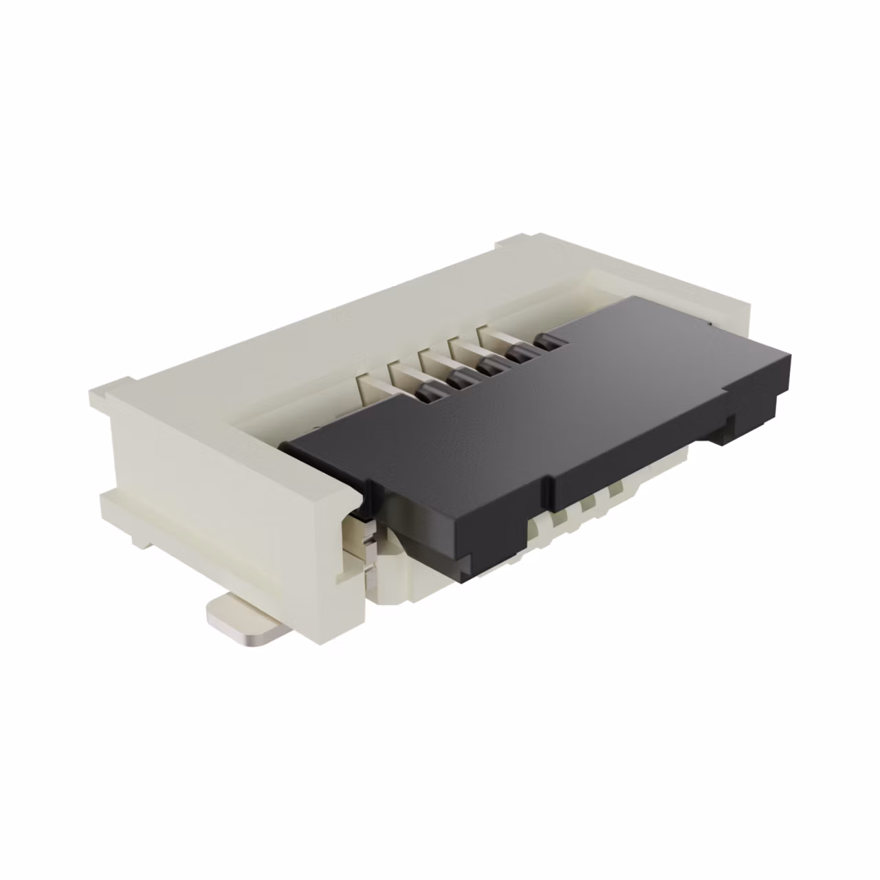 Easy-On FFC/FPC Connector, 0.50mm Pitch, 1.90mm Height, Single Bottom Contact (FS19), Right-Angle, Surface Mount, ZIF, 5 Circuits, Tin-Bismuth Plating for sale