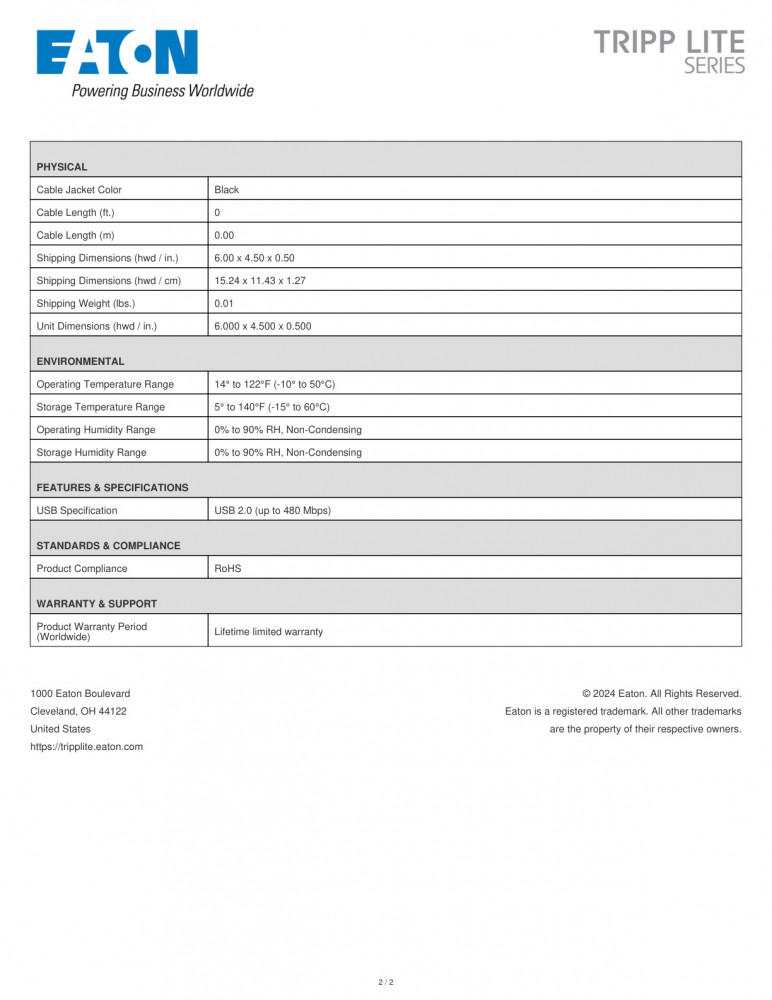UR024-000-UP technical document page 2