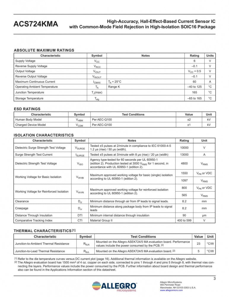 ACS724 datasheet page 3