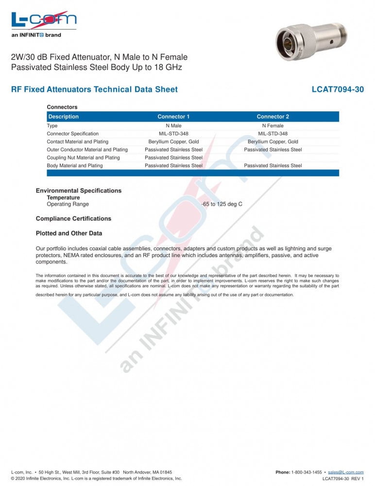 LCAT7094-30 datasheet page 2