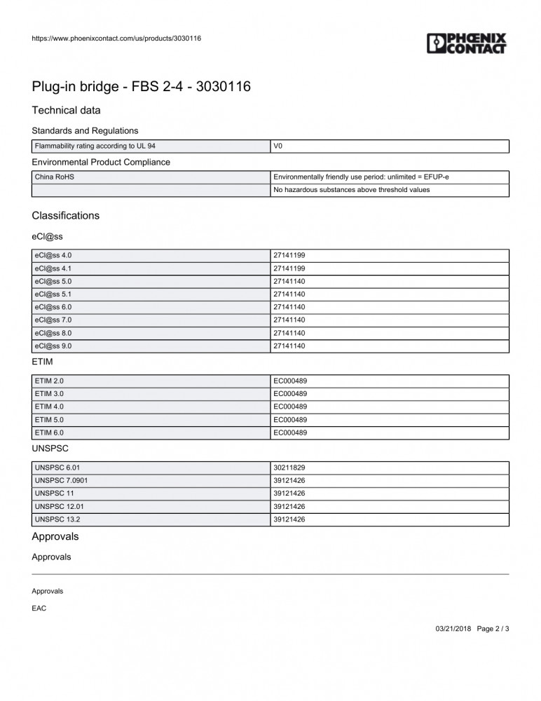 Phoenix Contact 3030116 document page 2