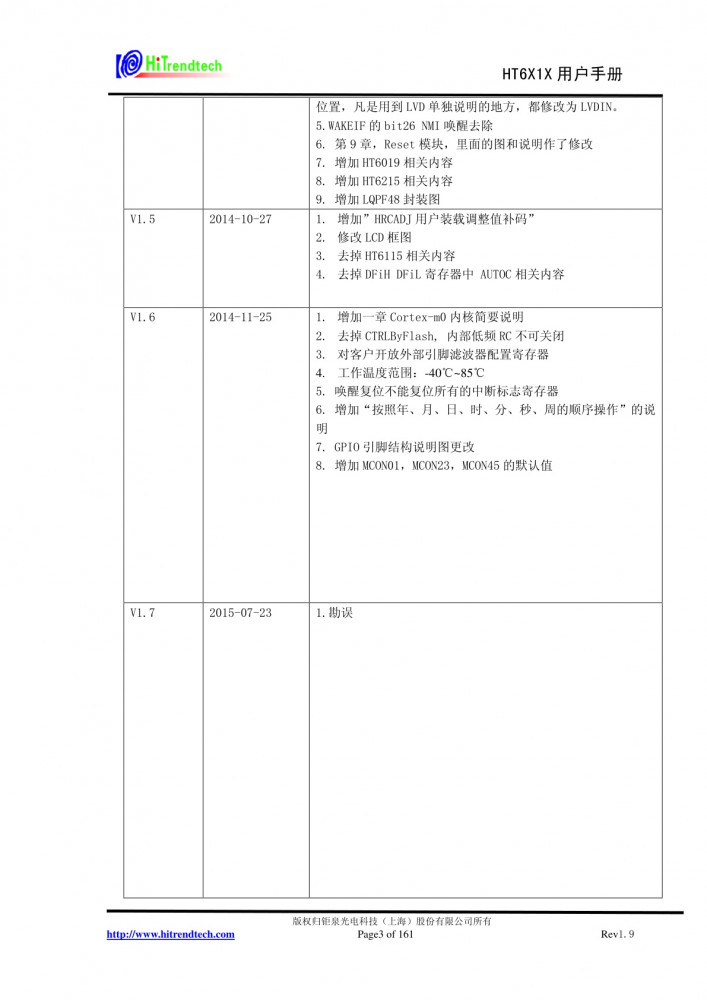 HT6017 user manual page 3