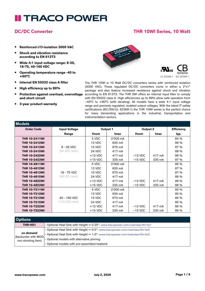 THR 10WI document page 1