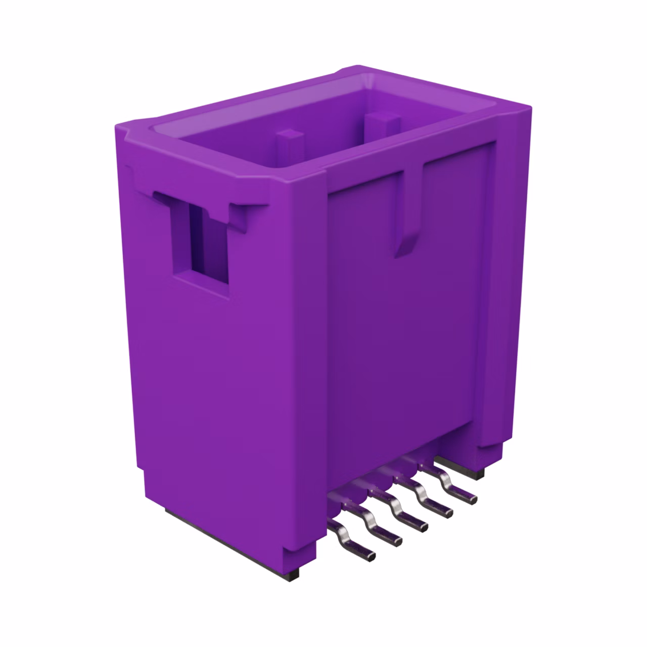 ConnTAK50 Header, Dual Row, Vertical, Surface Mount, 10 Circuits, Key D,  Violet for sale