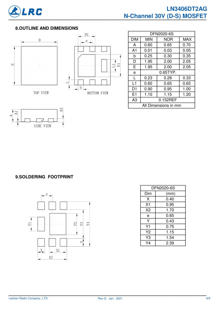 LN3406DT2AG datasheet page 6