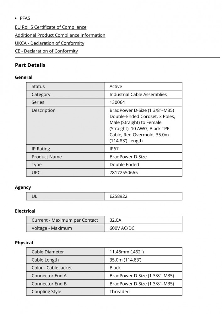 MOLEX 1300640499 technical drawing, page image 2