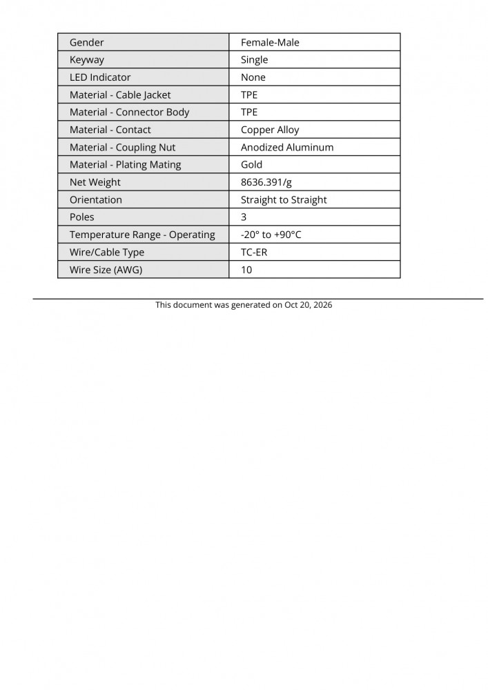 MOLEX 1300640499 technical drawing, page image 3