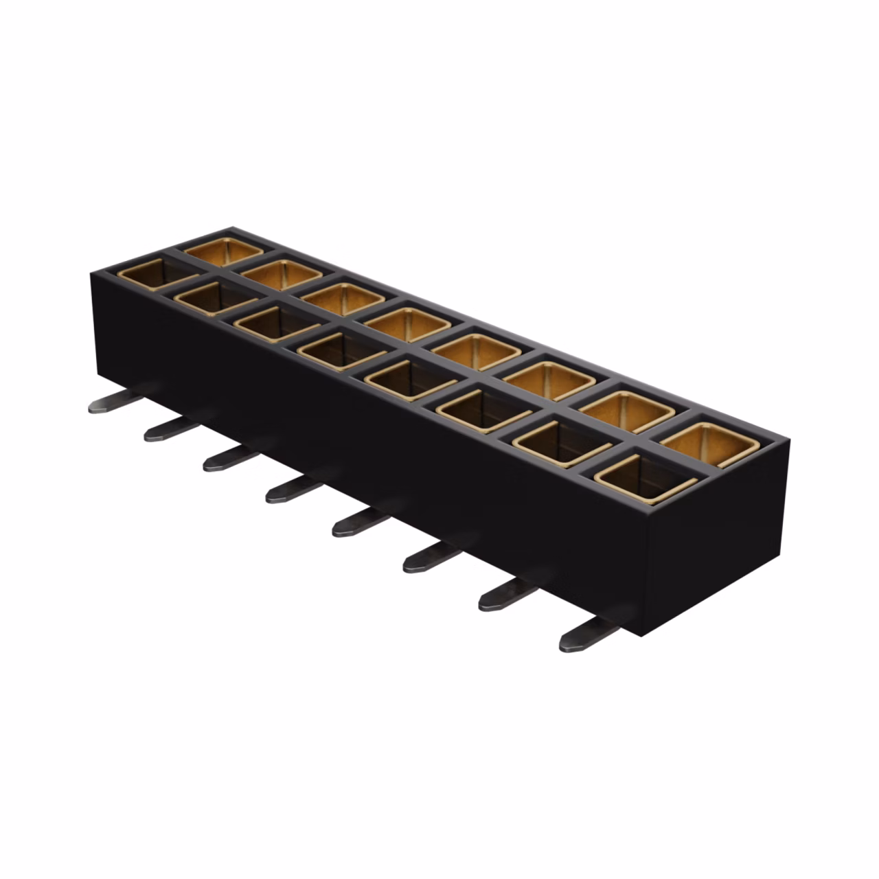 2.00mm Pitch Milli-Grid Receptacle, Surface Mount, Bottom Entry, 0.38µm Gold (Au) Plating, 16 Circuits, Tube, Lead-Free for sale