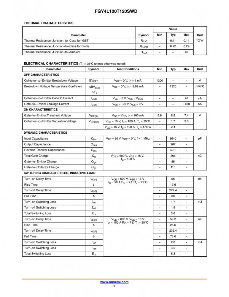 FGY4L100T120SWD datasheet page 2