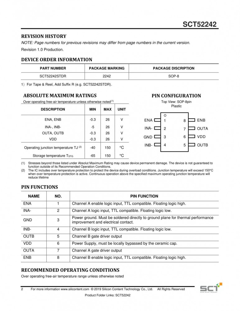 SCT52242STDR datasheet page 2