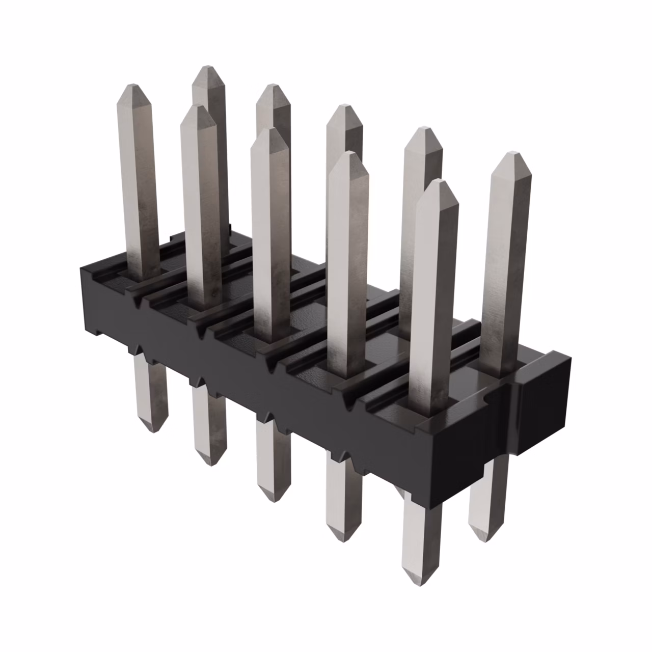 2.00mm Pitch Milli-Grid Header, Vertical, Through Hole, 10 Circuits, 2.54µm Tin (Sn) Plating, Mating Pin Length 4.00mm, Tail Length 2.60mm, Tray, Lead-Free for sale