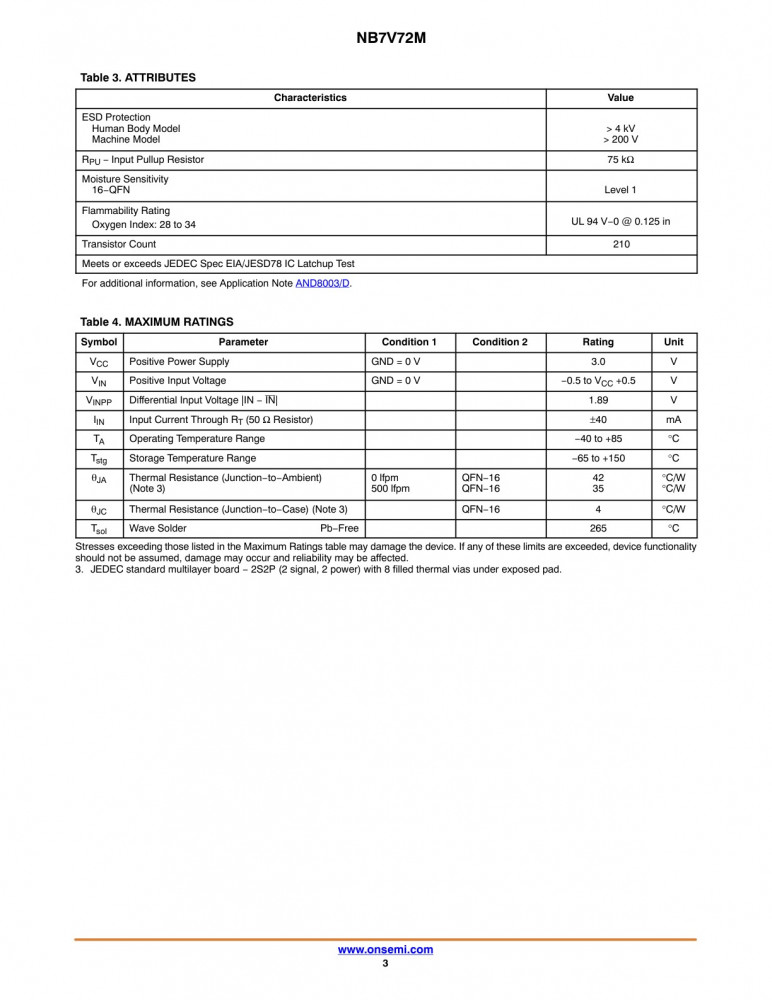 NB7V72M technical document, page 3