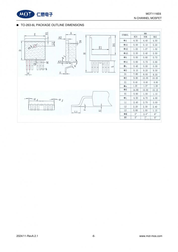 MOT1116E6 datasheet page 6