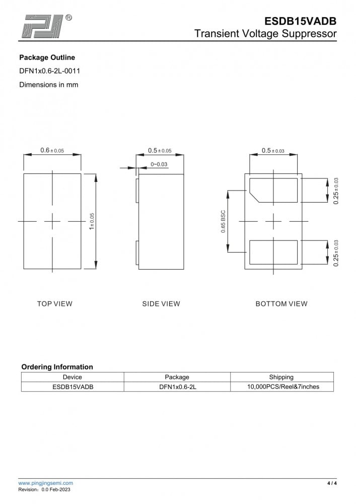 ESDB15VADB datasheet page 4
