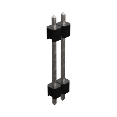 KK 254 PCB Header, Single Row, Dual Body, Through Hole, Vertical, 2 Circuits, 2.50µm Tin(Sn) Plating, 15.60mm Stacking Height, Bag Packaging, Lead-Free for sale
