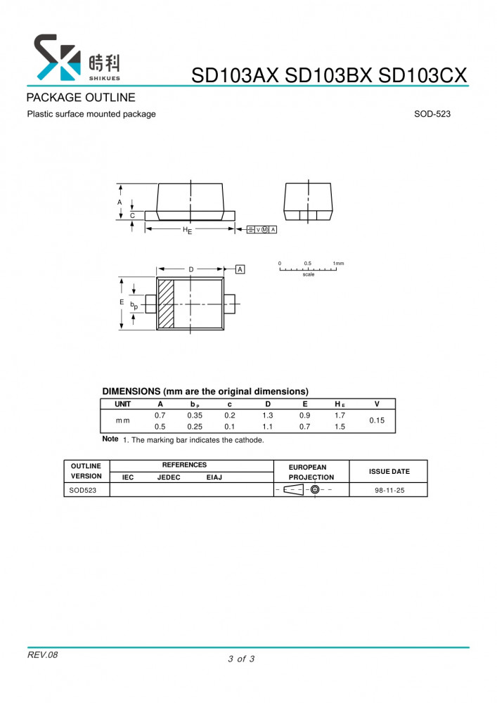 SD103AX datasheet page 3