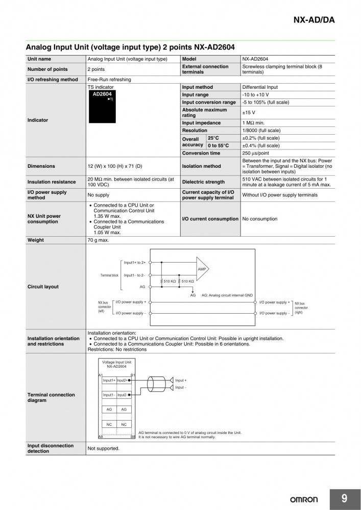 NX-AD3608 technical document page 9