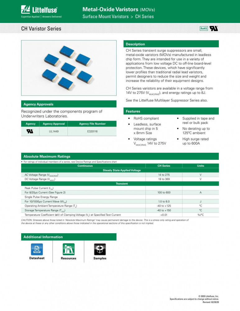 V39CH8T datasheet page 1